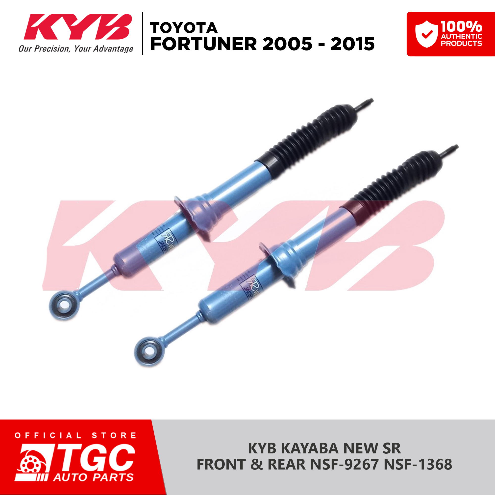 KYB Kayaba New SR Special Shock Absorber Front / Rear for Toyota Fortuner Gen1 2005 - 2015 NSF ...