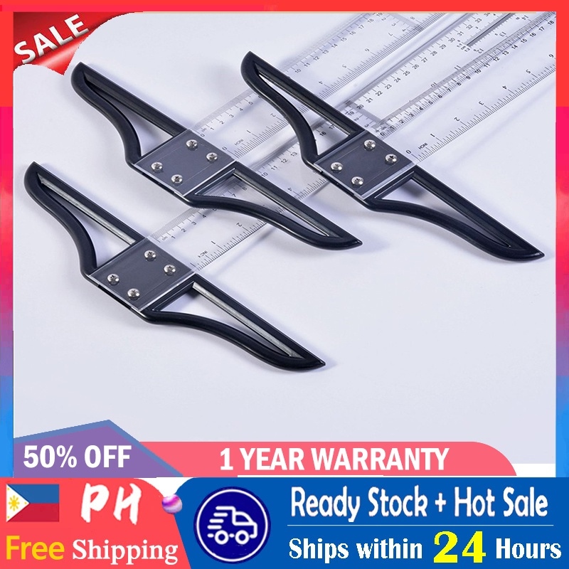 【Manila shipment】Plastic T-square 24 inches Removable Head Acrylic ...