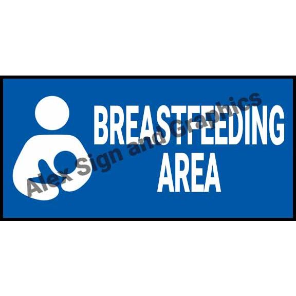 Breastfeeding Area PVC Signage (blue) - 3.75 x 7.5 inches | Lazada PH