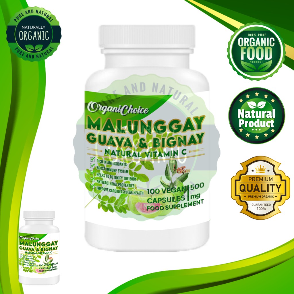 LAZ - Authentic Pure Organihoice Malunggay, Guava, Bignay with Vit C ...