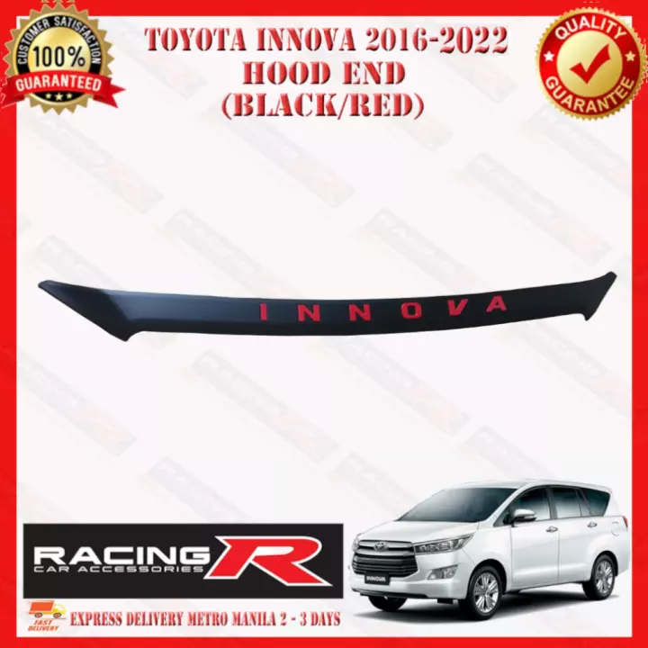 Toyota Innova 2016 to 2024 OEM Hood End Hood Lip Hood Guard Black/Red ...