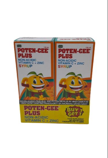 POTEN-CEE PLUS Vitamin C + Zinc 120ML Syrup ( Non- Acidic) Buy 1 get 1 ...