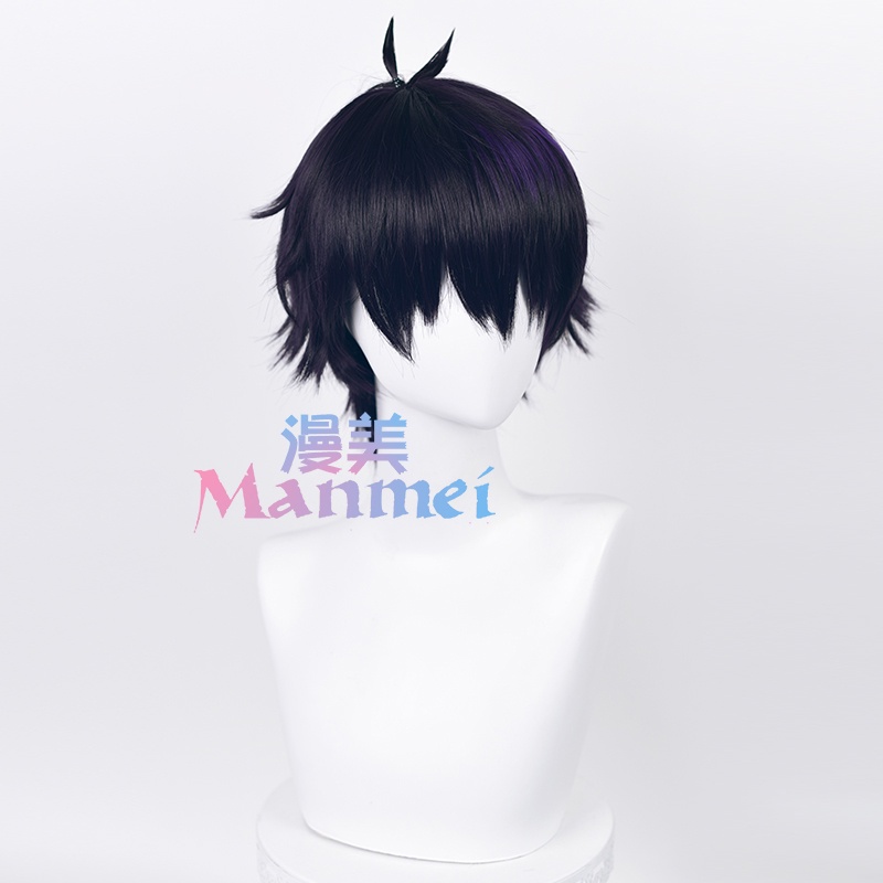 MUGE Manmei Ren Zotto Cosplay Wig Vtuber ILUNA Risotto Ren Zotto 30cm ...