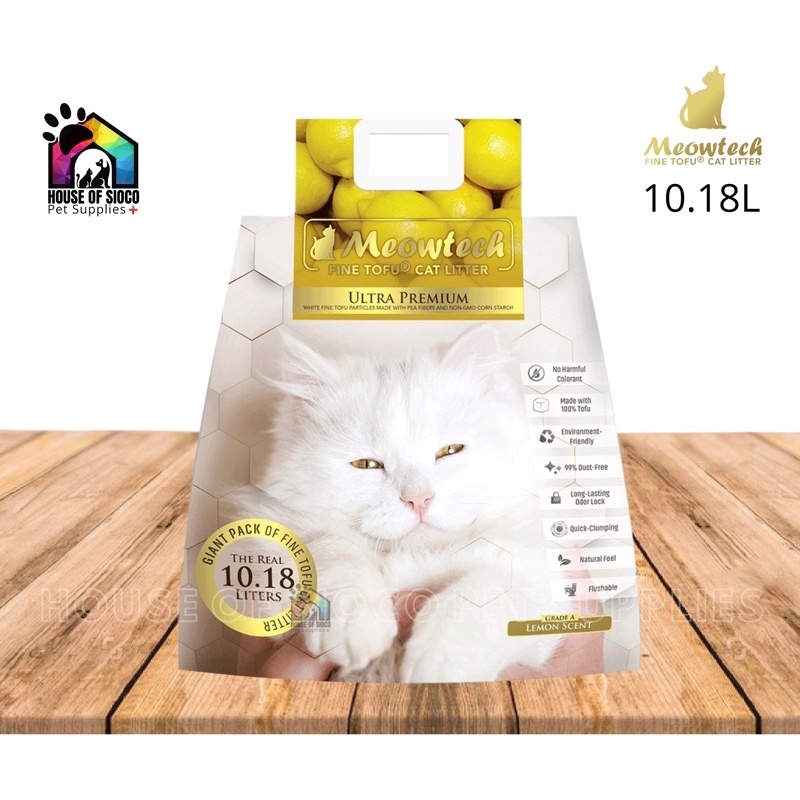 Meowtech Ultra Premium Fine Tofu Cat Litter 10.18L (4.5kg) | Lazada PH