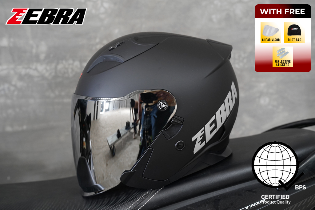 zebra helmet YM-902 Motorcycle half face helmet for unisex zebra dual ...