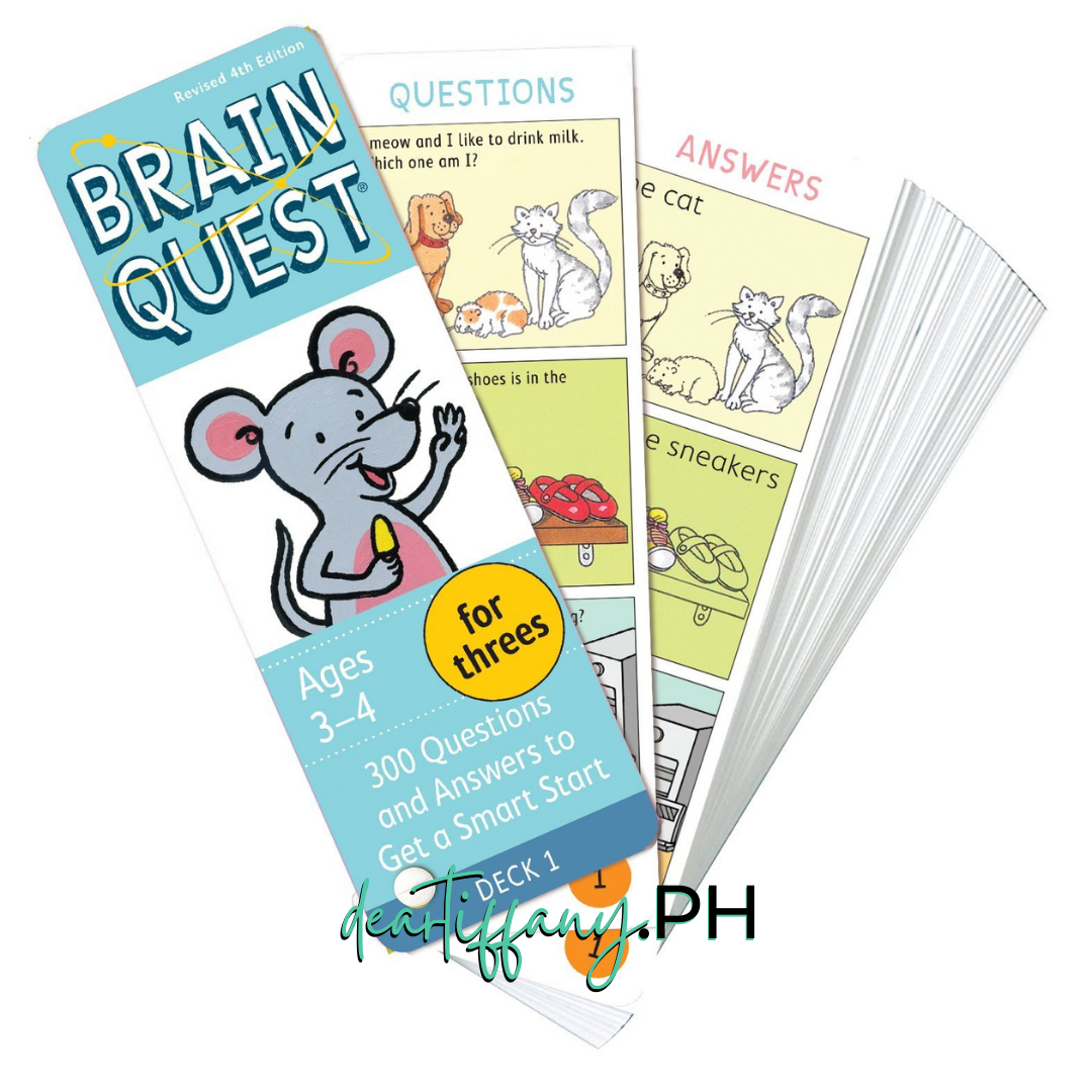 BRAIN QUEST QUESTION and ANSWER CARDS 4 DIFFERENT AGE GROUPS FUN ...