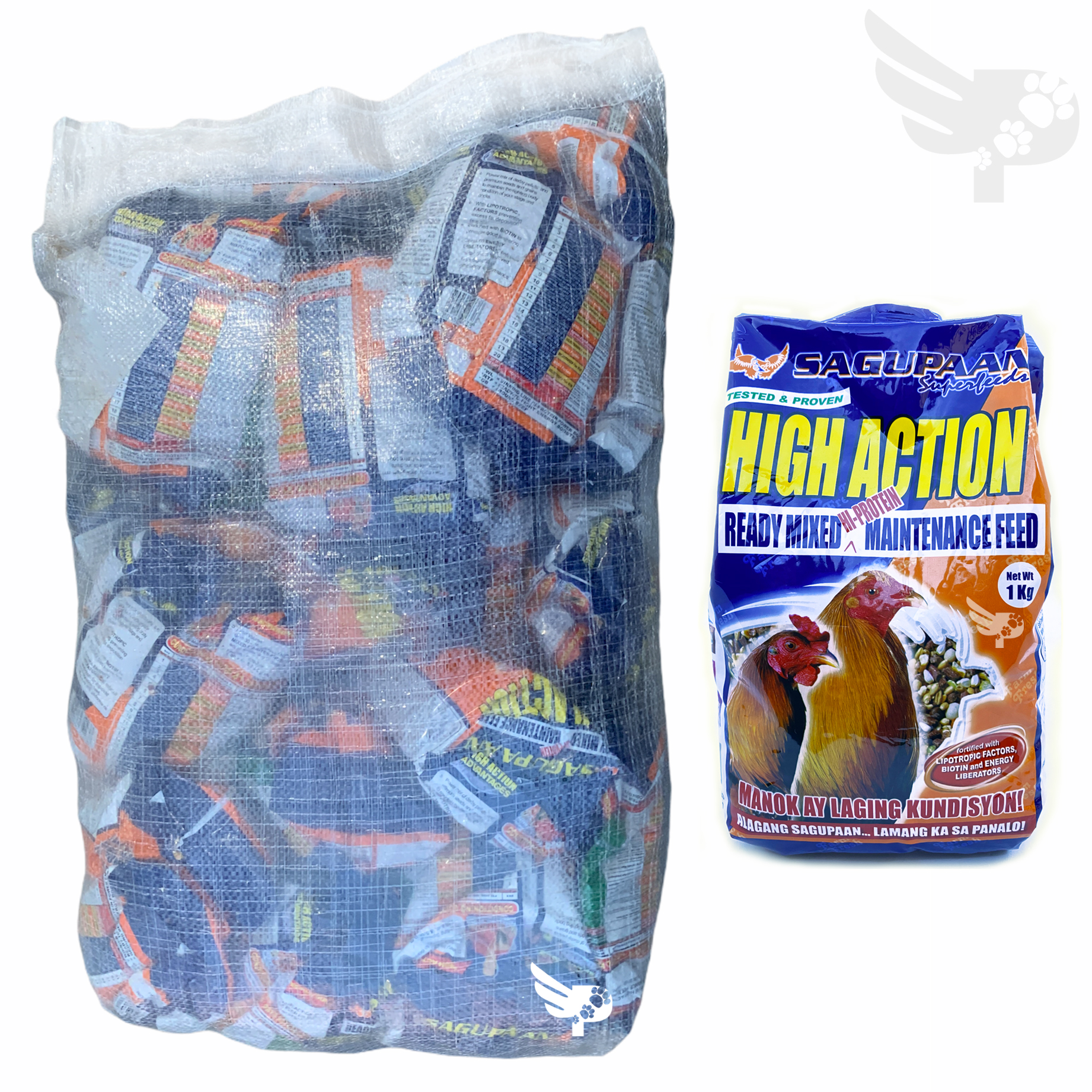 Sagupaan Superfeeds - High Action - 24kg - 24 Packs of 1 KG - Ready ...