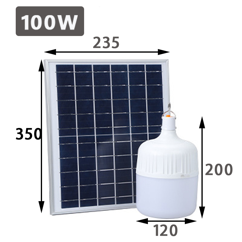Rich Hot solar light bulb outdoor waterproof 100W Solar Cell light bulb ...