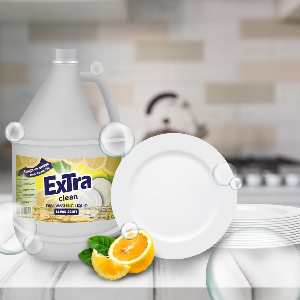 Extra Clean Lemon Scent Dishwashing Liquid 1 Gallon | Lazada PH