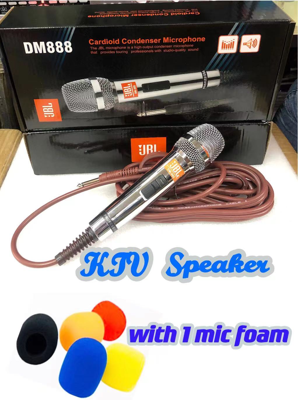 MICROPHONE FOR VIDEOKE JBL DM888 KARAOKE HEAVY DUTY WIRED MIC [TESTED ...