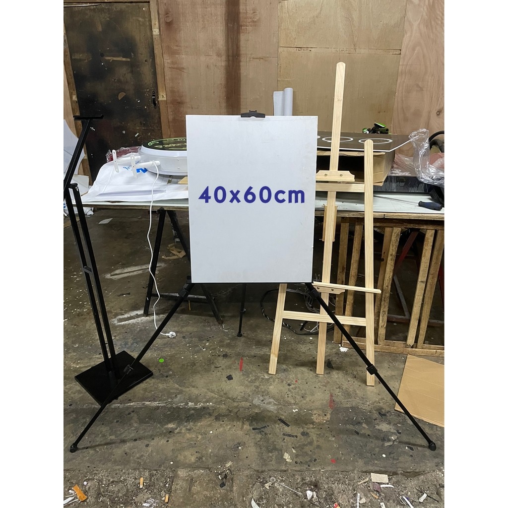STATIONARY 2 Aluminum Easel Stand Carry Pouch / Adjustable Tripod ...