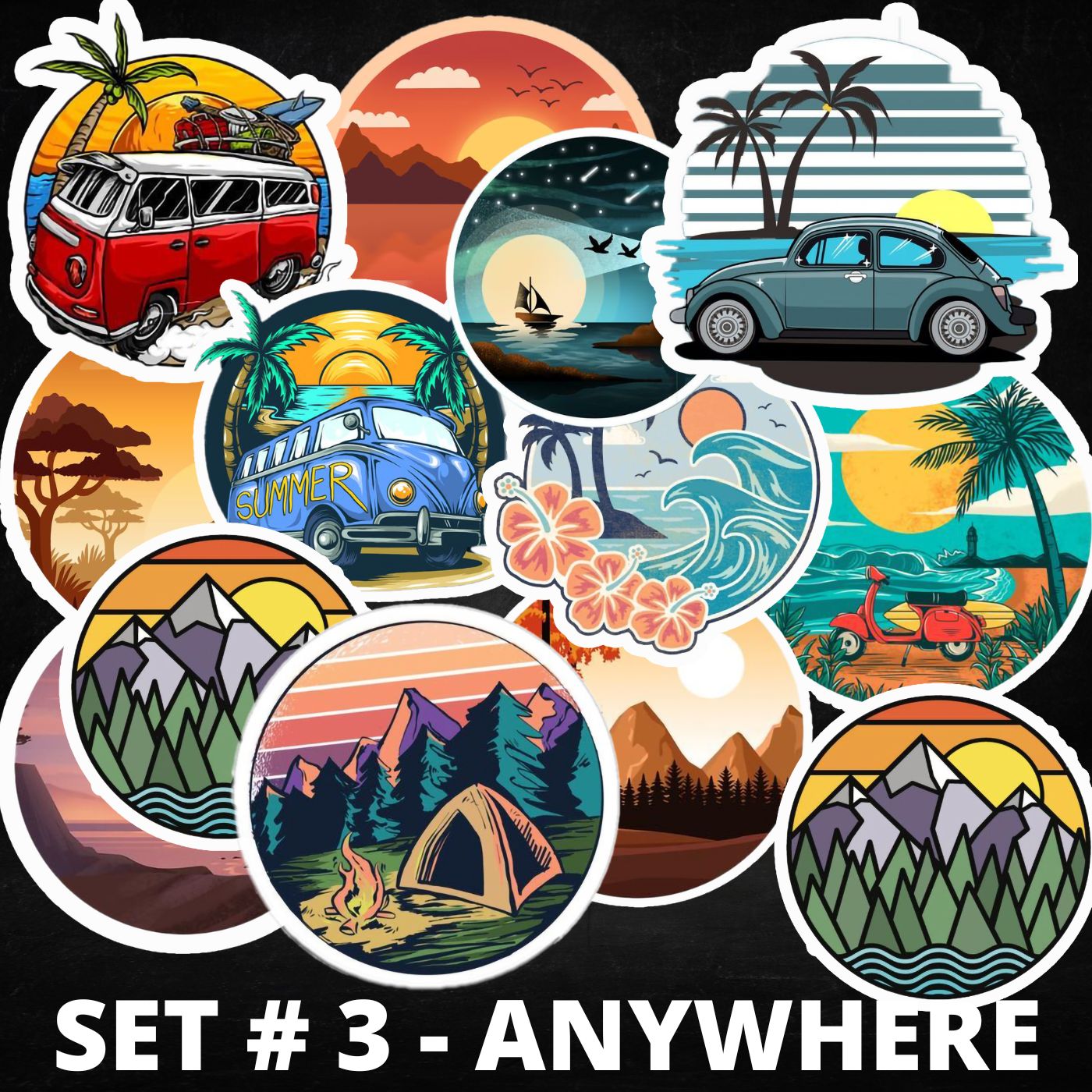 COOL WATERPROOF VINYL STICKER SETS FOR AQUAFLASK & HYDROFLASK | Lazada PH