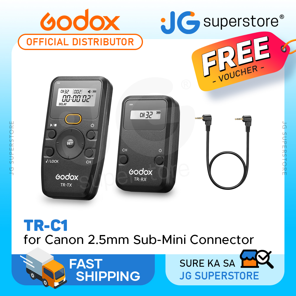 Godox TR Series 2.4GHz Wireless Timer Shutter Remote Control Transmitter Receiver with 100m ...