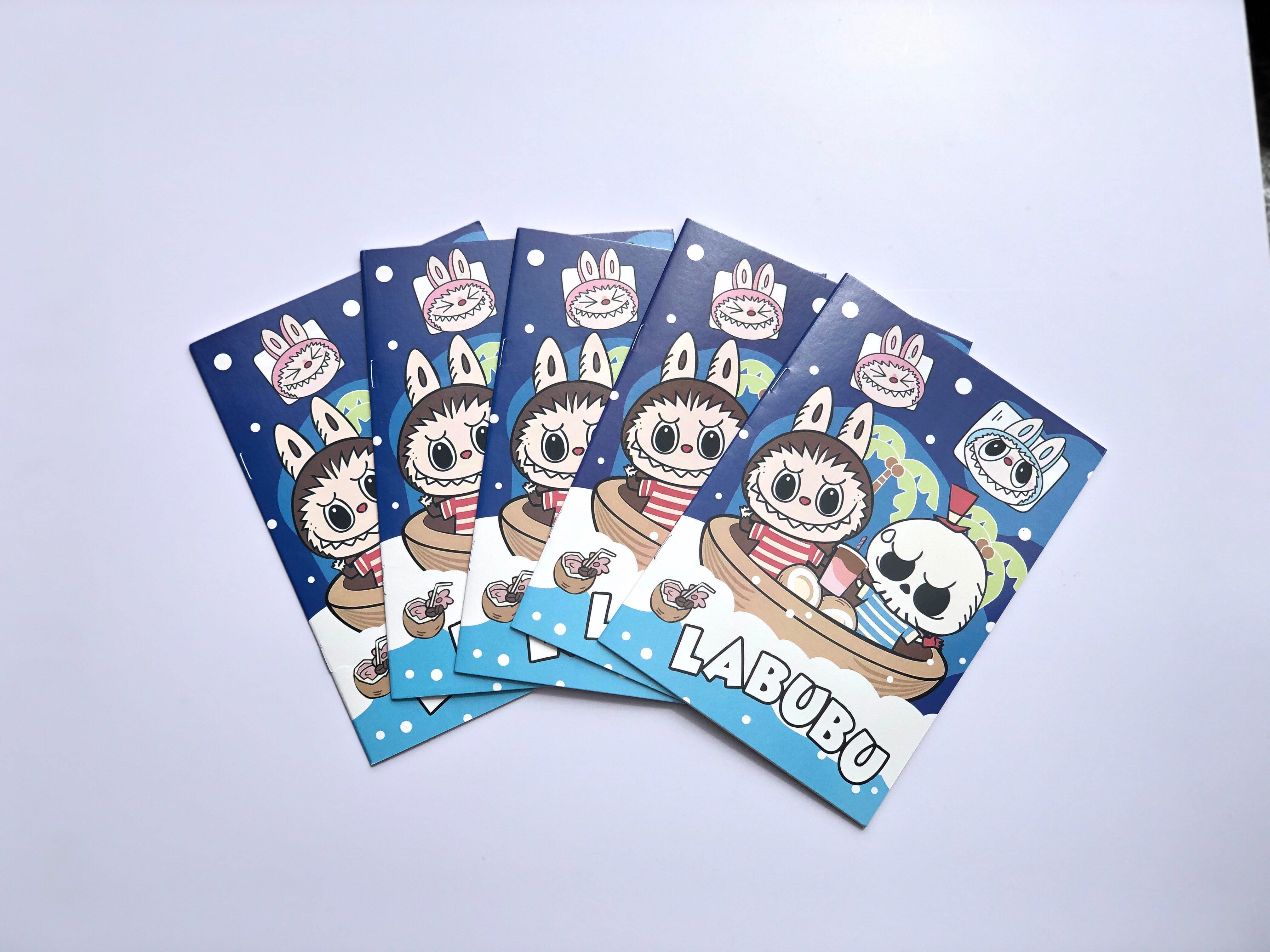 LABUBU Student's Horizontal Line Cartoon Diaries (16 SHEETS) | Lazada PH