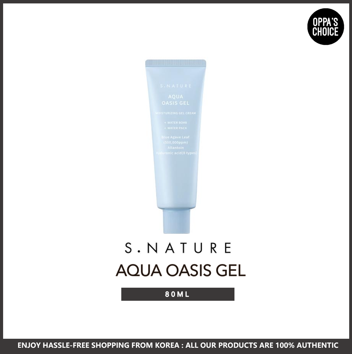 S.NATURE Aqua Oasis Gel Moisturizing Gel Cream 80ml | Lazada PH