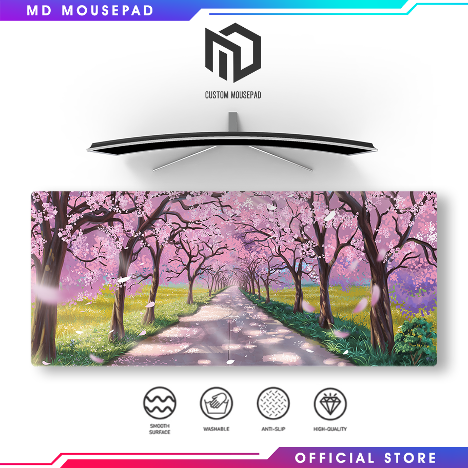MD Mousepad | Cherry Blossom | Extended Mousepad | Large Gaming ...