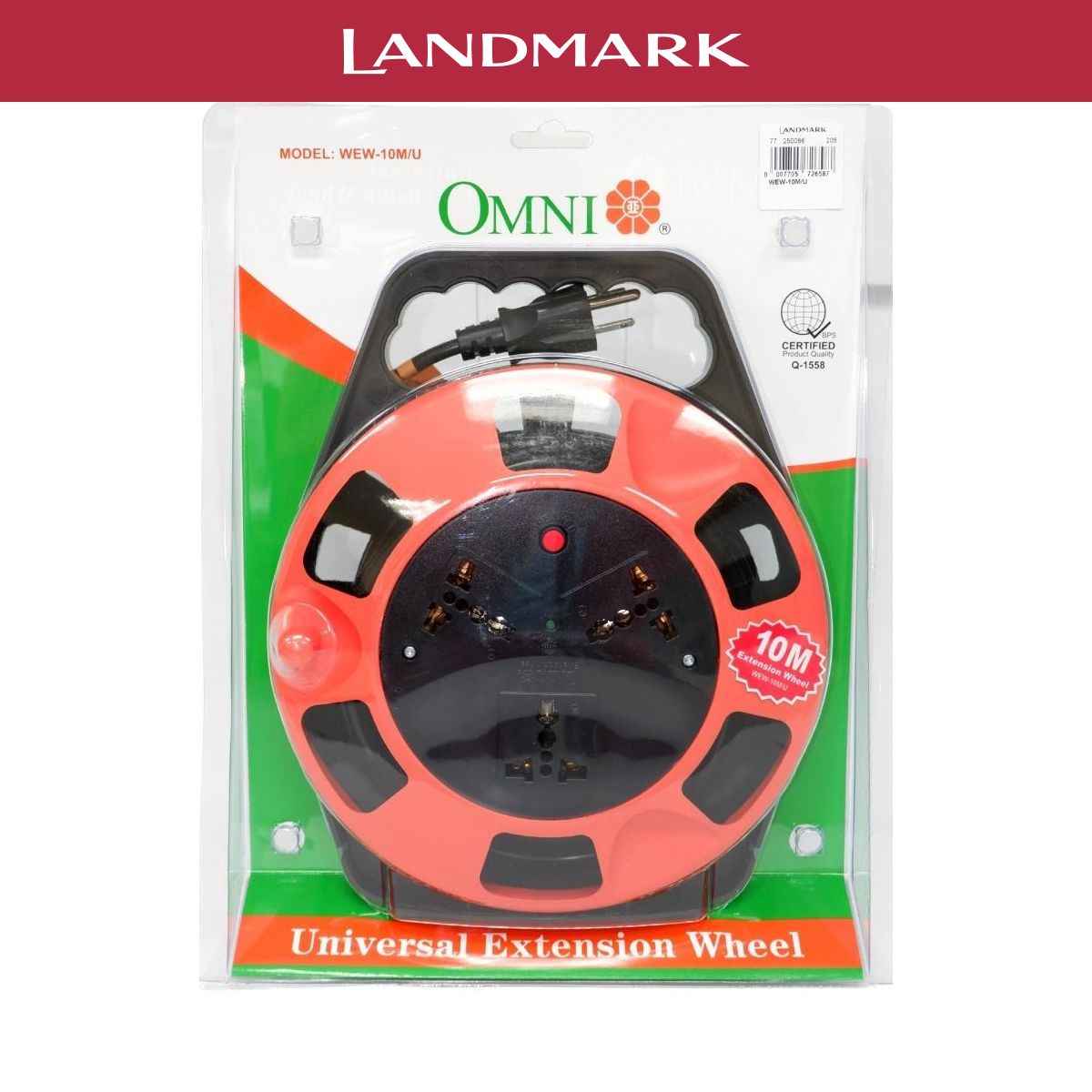 Omni Extension Wheel 10M Cord 2500W 10A 250V | Lazada PH