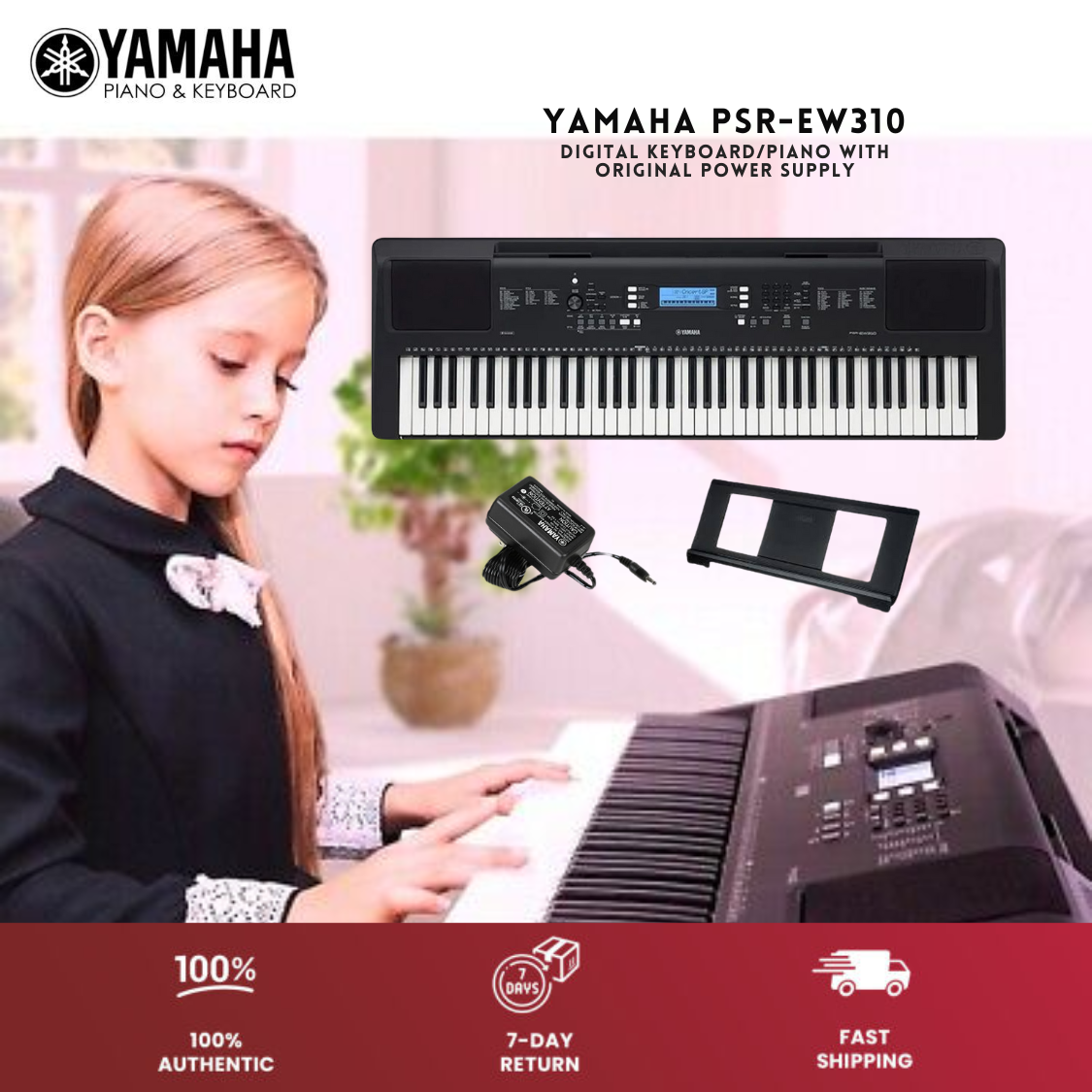YAMAHA (PSR-EW310) - Touch Responsive Keyboard/Arranger Keyboard Piano With Original Yamaha ...