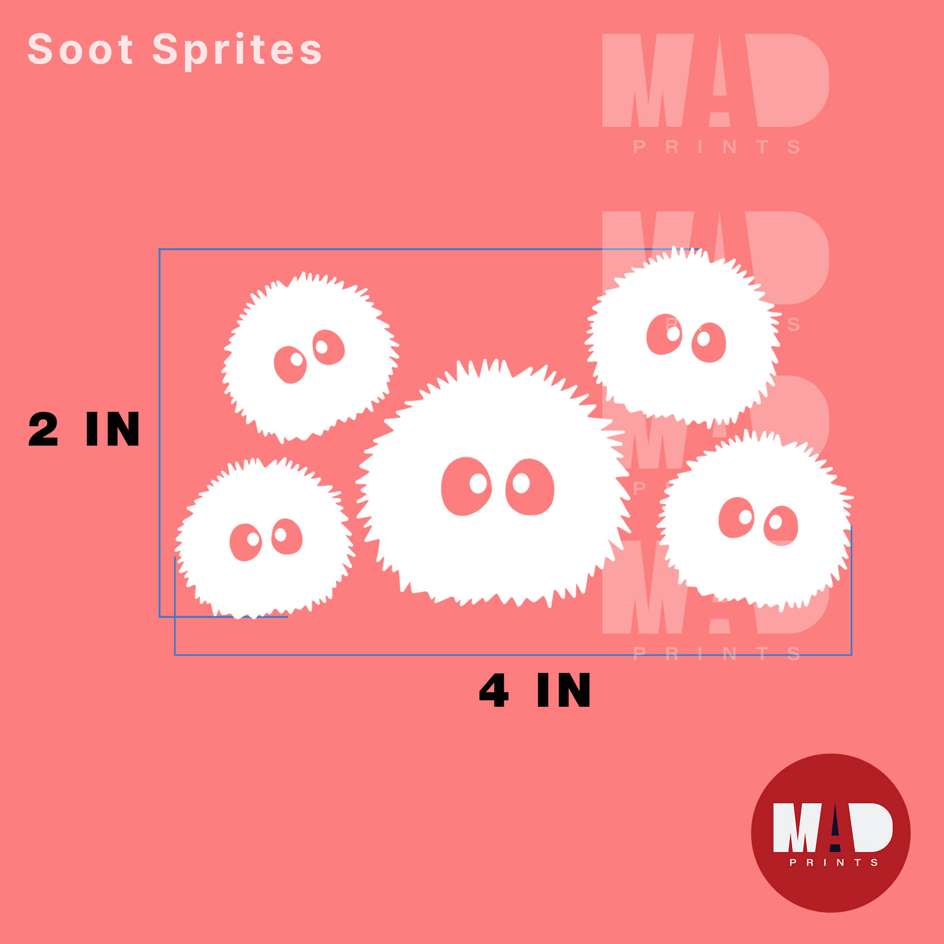 Soot Sprites - Studio Ghibli Vinyl Decal Sticker | Lazada PH