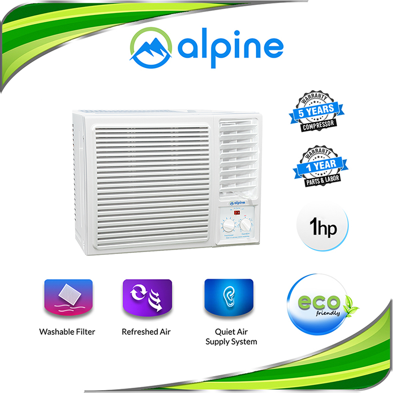 ALPINE 1HP Inverter Grade Window Type Air conditioner R410A Refrigerant ...