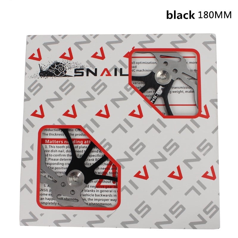 160/180MM Snail Mountain Bike Bicycle MTB Float Rotor Disc Brake With 6 ...