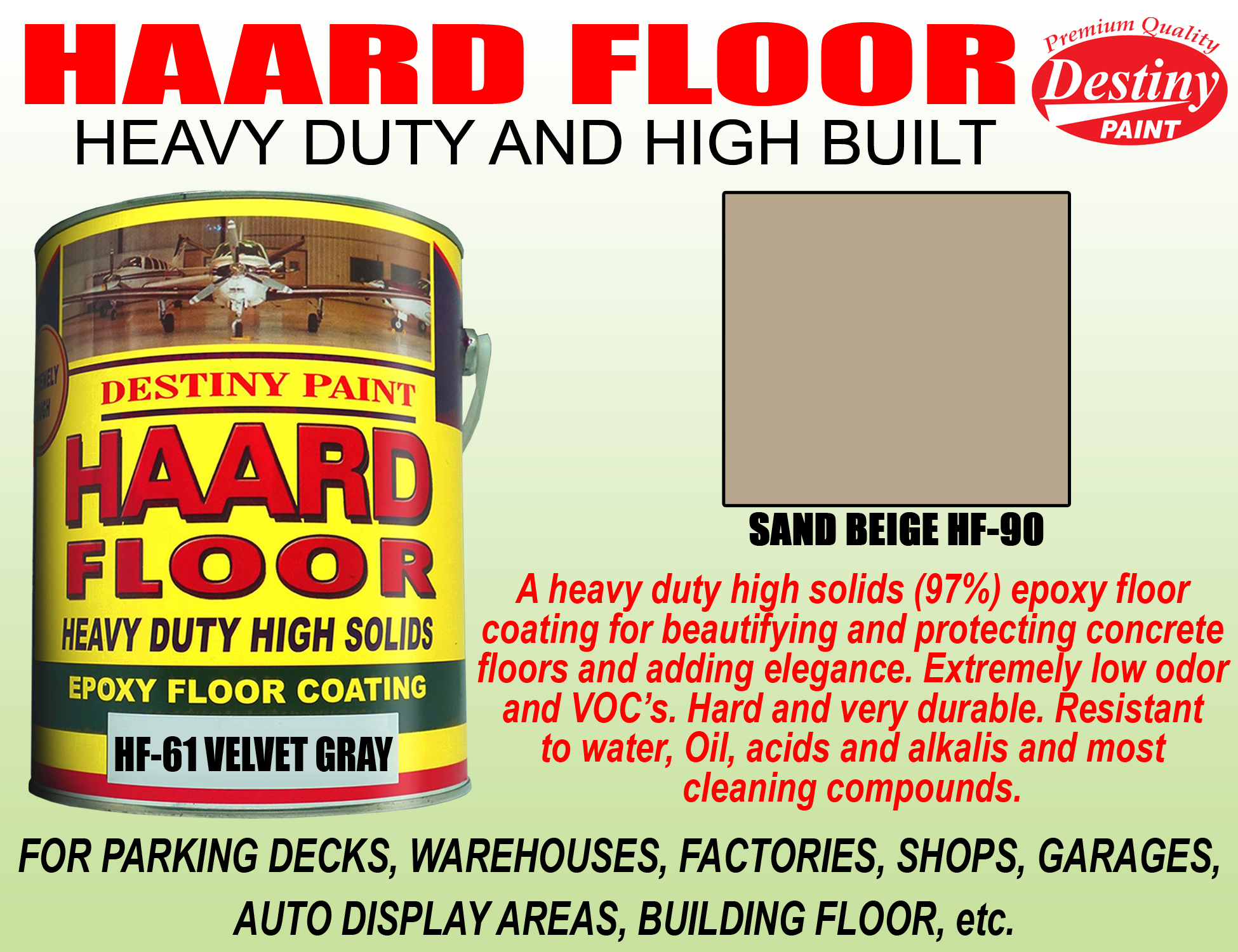 Destiny Haard Floor Epoxy Floor Coating with Catalyst | Lazada PH