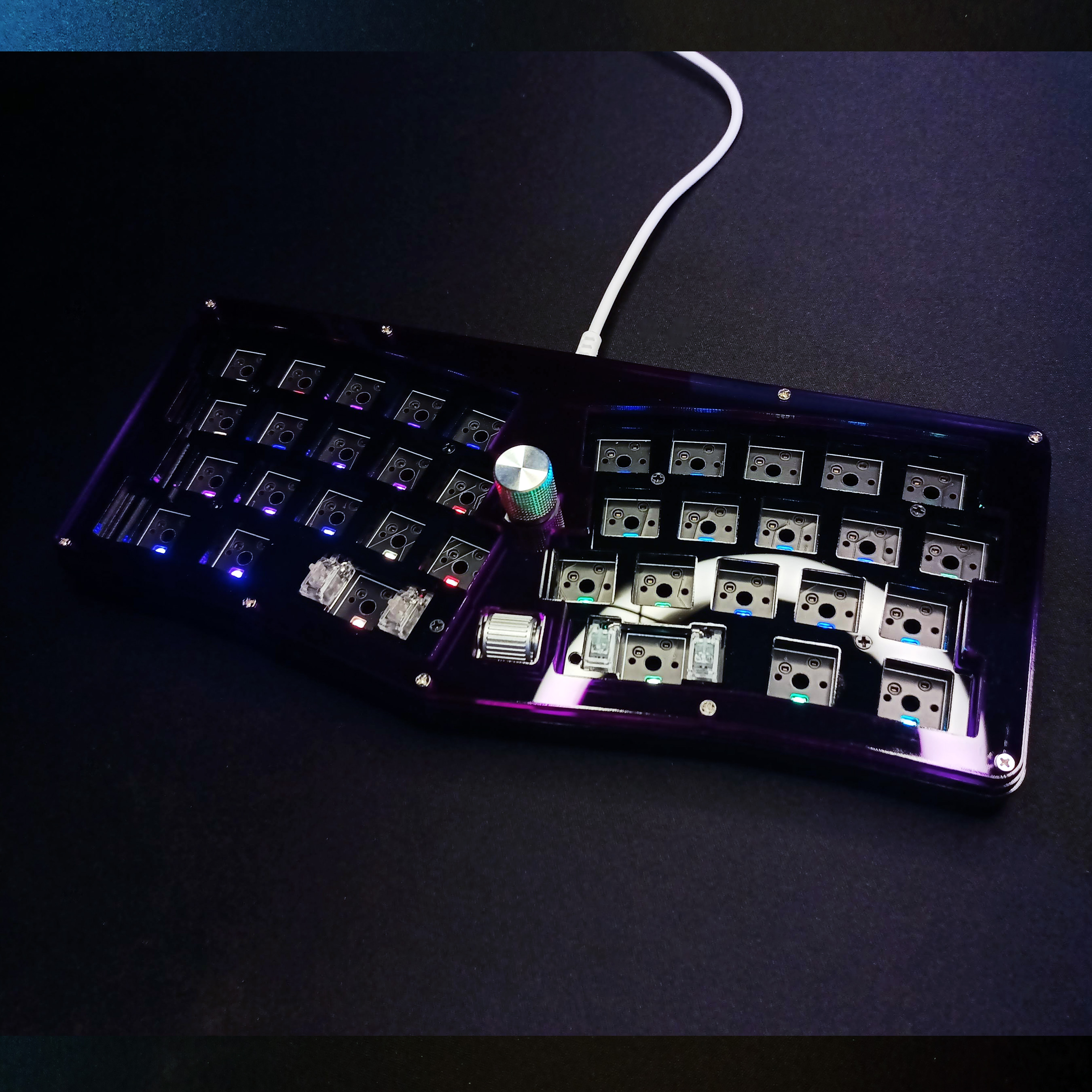 Pabile 38-Key P38 Programmable sub-40% Mechanical Keyboard Barebone QMK ...