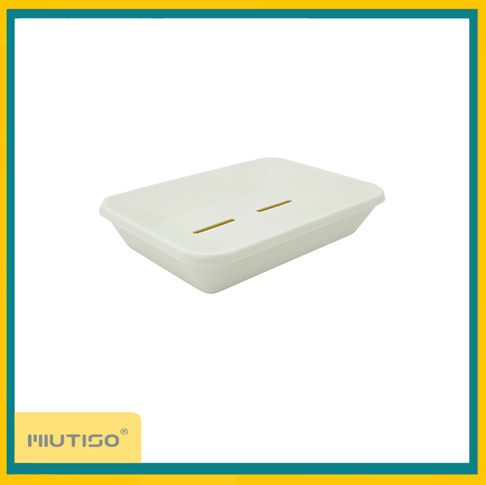 Miutiso Soap Tray Plastic Soap Dish Case Holder with Drainer for ...