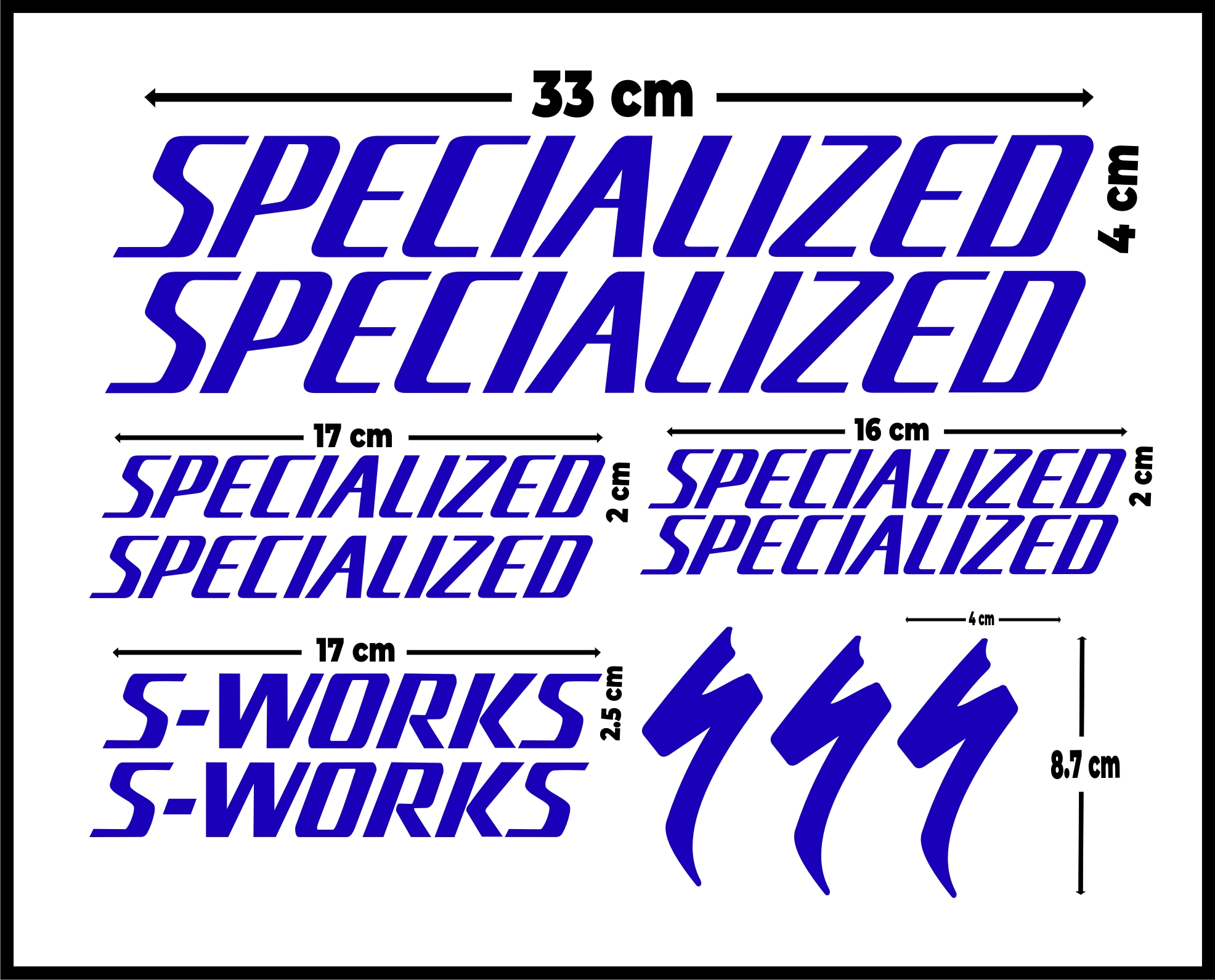 Bike Accessories / Specialized Sticker / Cut Out Vinyl / Bike Decals ...