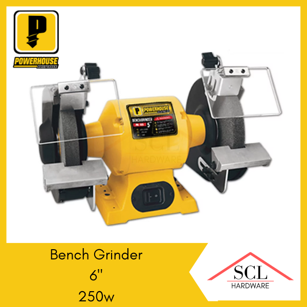 POWERHOUSE Bench Grinder 5 inch 6 inch with Grinding Wheel Pure Copper ...