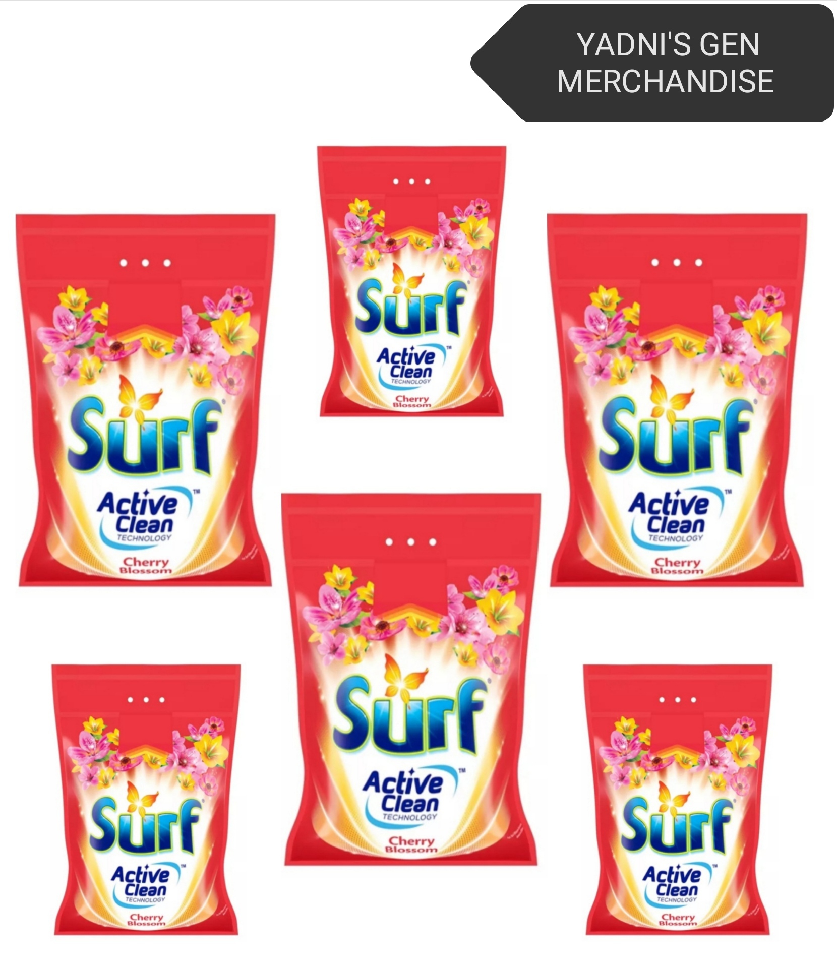 Surf Powder Detergent Cherry Blossom with Active Clean Technology 6 x ...