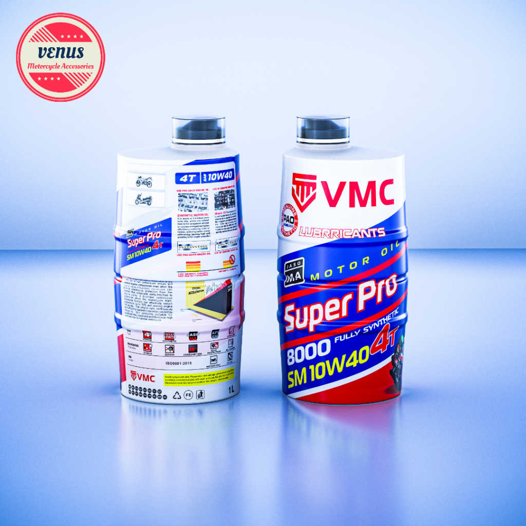 Venus Motorcycle Vmc Lubricant Motor Engine Oil 10w-30/10w-40/20w-50 ...