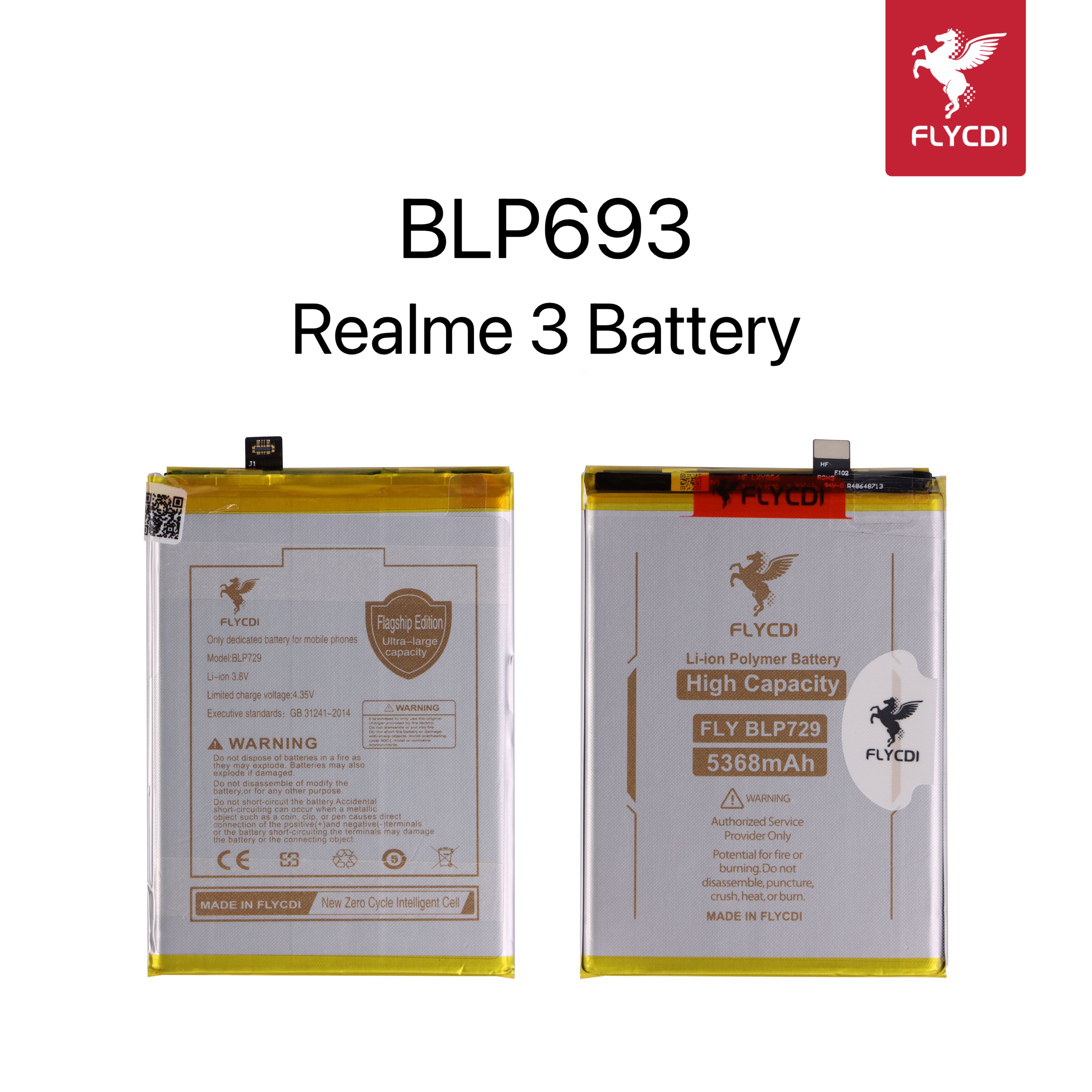 Original FLYCDI BLP693 Realme 3 Battery 100% tested Universal Original ...