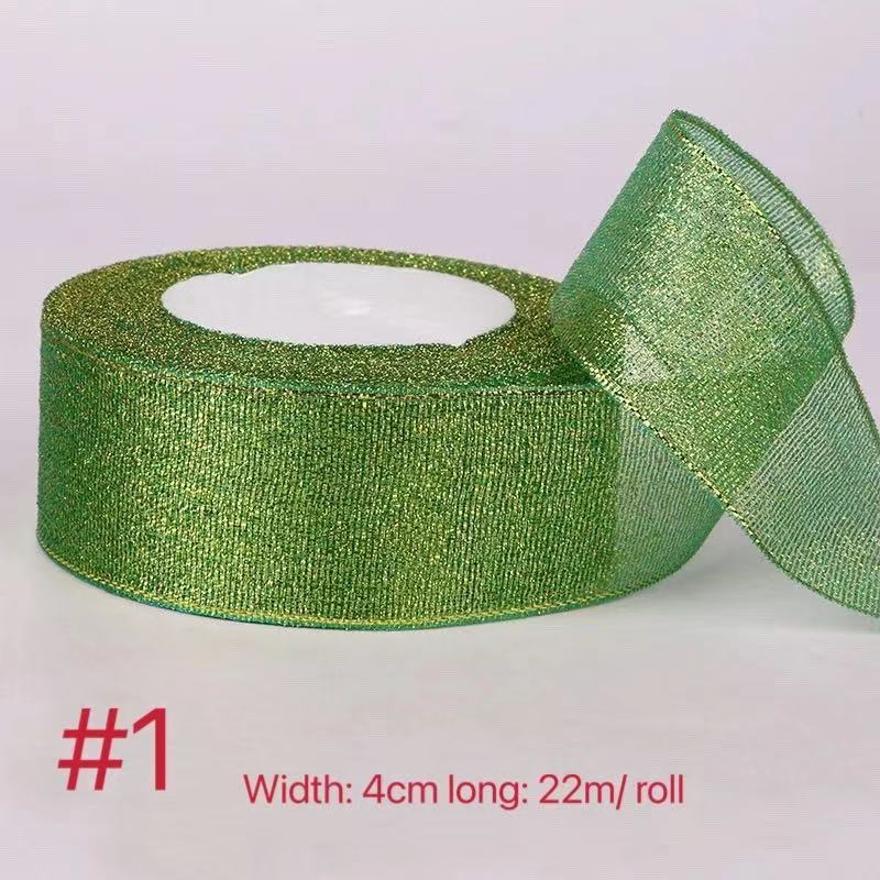 25 yards/roll 4cm colorful onion ribbon holiday decoration family ...