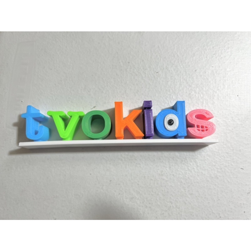 tvokids Logo 3d printed Disassembled stand toy | Lazada PH