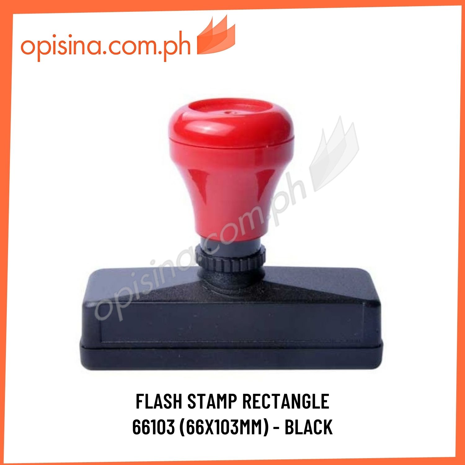 FLASH STAMP RECTANGLE CUSTOMIZED SELF INKING 66103 (66X103MM) | Lazada PH