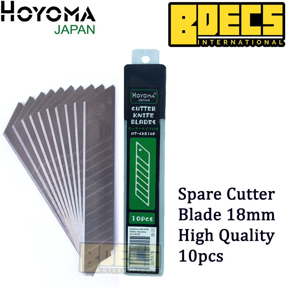 Spare Cutter Blade 18mm 10pcs Set Hoyoma Japan I Bdecs | Lazada PH