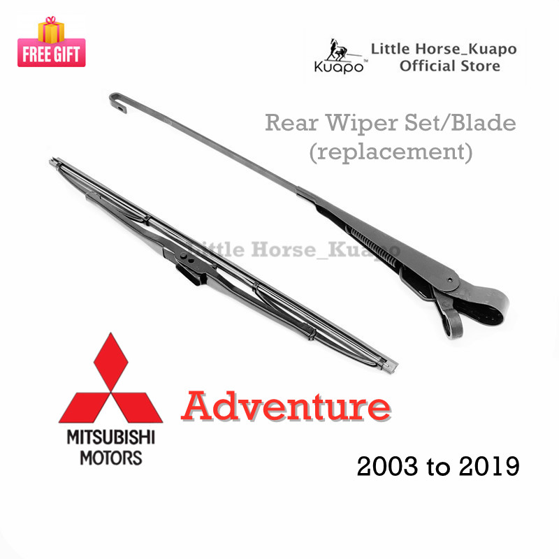 2003 to 2019 Mitsubishi Adventure Rear Wiper Assembly (Set/Arm/Blade ...
