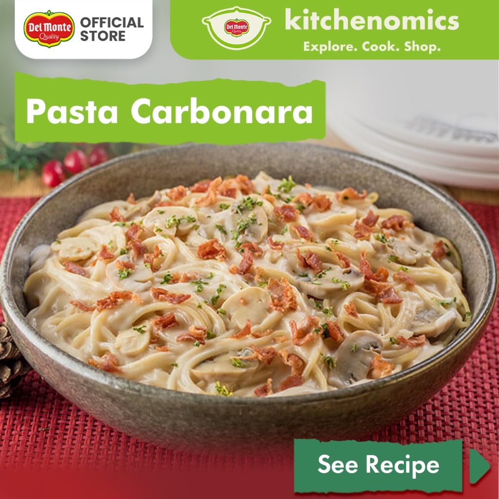 DEL MONTE KITCHENOMICS® Recipe Bundle: Pasta Carbonara x 3 Items ...