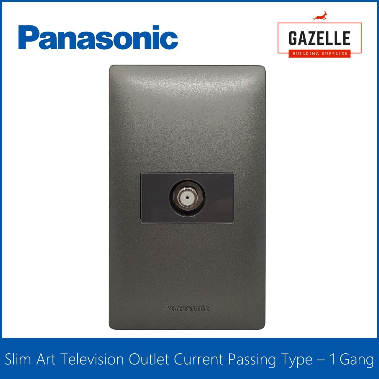 Panasonic Slim Art Television Outlet Current Passing Type - 1 Gang ...