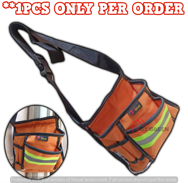 1PCS Reflective Pocket Utility Belt Bag Nail Tool Carpenter Belt Rig ...