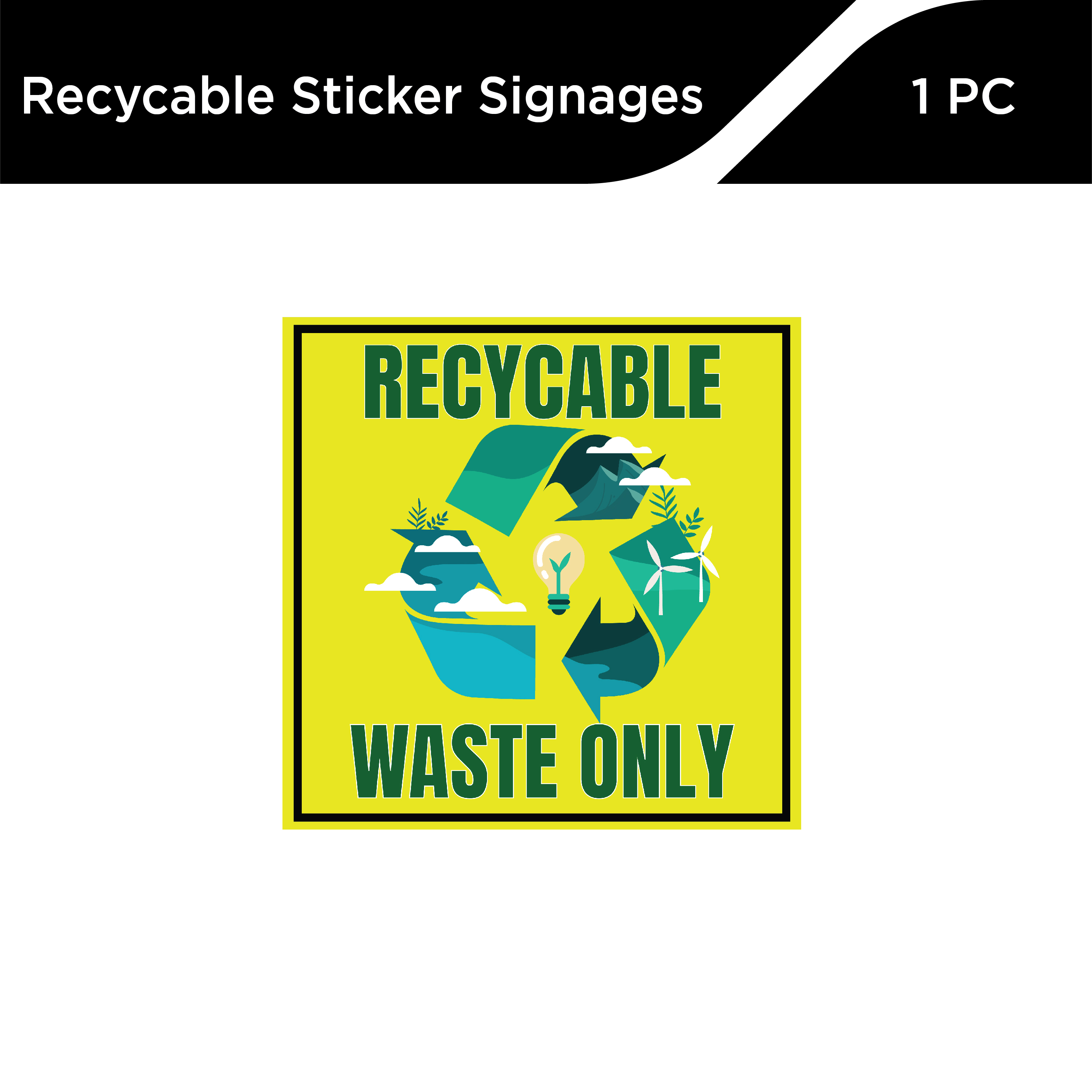 Dsign Proper waste disposal 8x8inches l Dispose your trash properly l ...