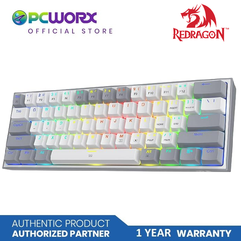 Redragon K617 FIZZ Mechanical Wired RGB Gaming Keyboard | RGB Keyboard ...