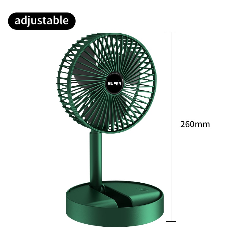 Desk Electric Fan Small folding fan with USB charging retractable 3 ...