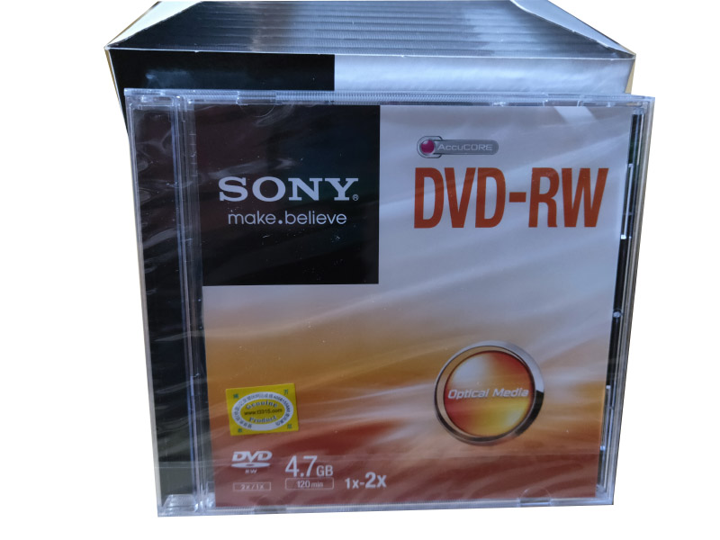 SONY DVD empty disc DVD+RW repeated burning disc boxed erasable CD-RW ...