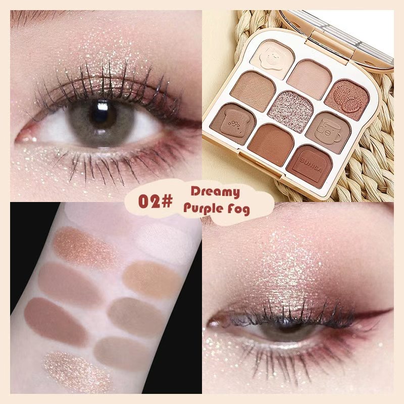 Luckin Mart New Soft Eye Toast Eyeshadow Palette, Silky Matte Sparkling ...