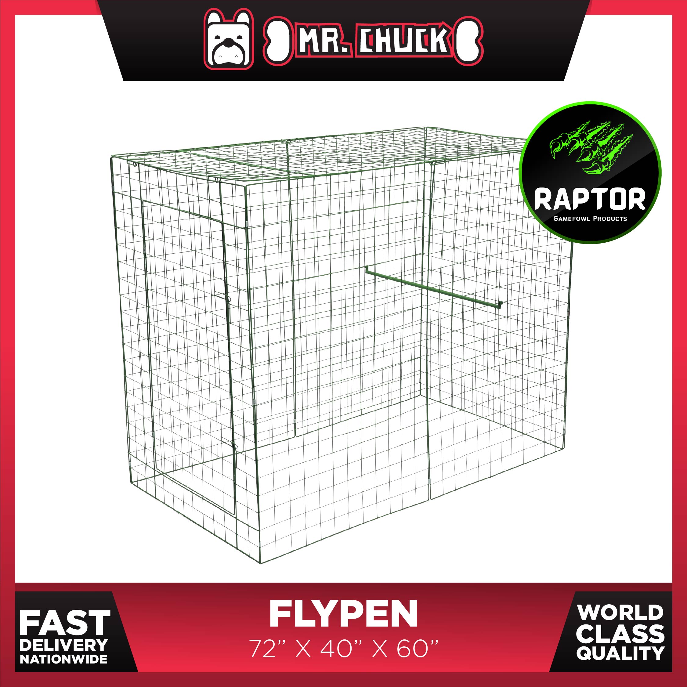 RAPTOR GAME FOWL PRODUCTS - SABONG / WORLD CLASS FLY PEN GREEN ...
