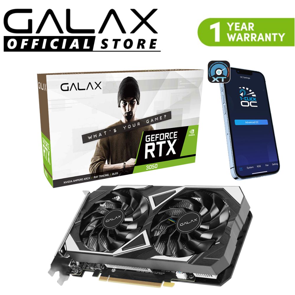 GALAX GeForce RTX™ 3050 EX 6GB GDDR6 96-bit DP*3/HDMI/ | Lazada PH