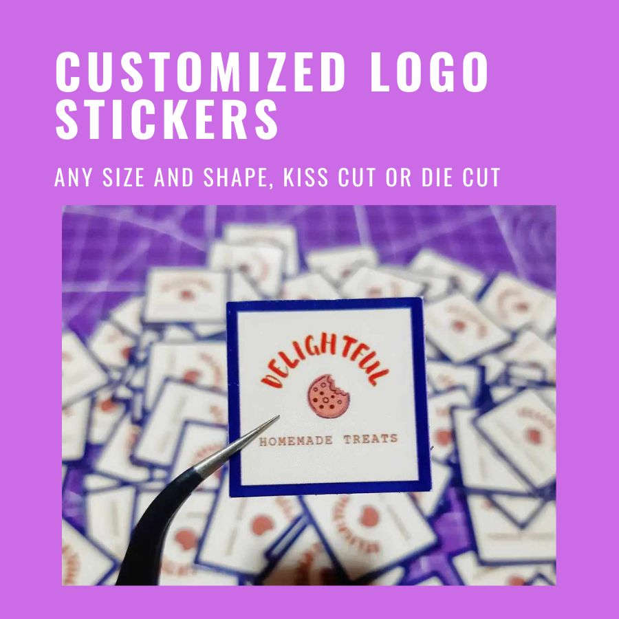 Customized Sticker Logo, Label Sticker price per A4 sheet any size ...