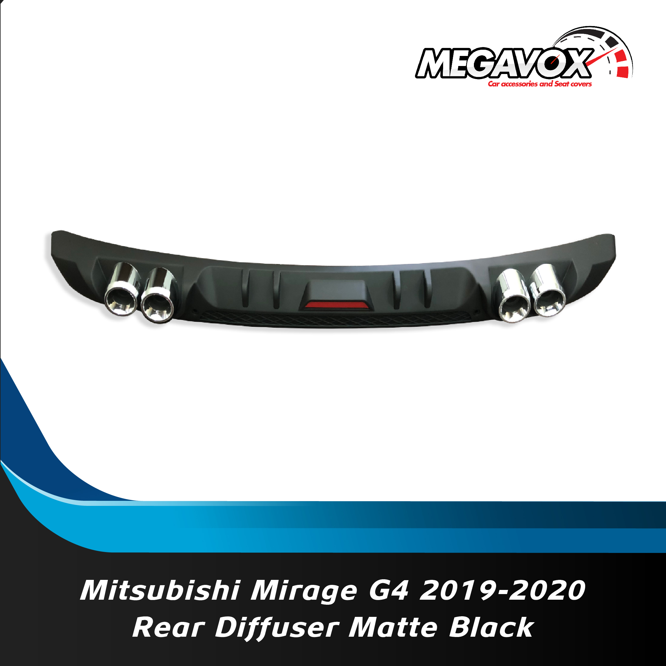Mitsubishi Mirage G4 2019-2021 Black Rear Diffuser | Lazada PH